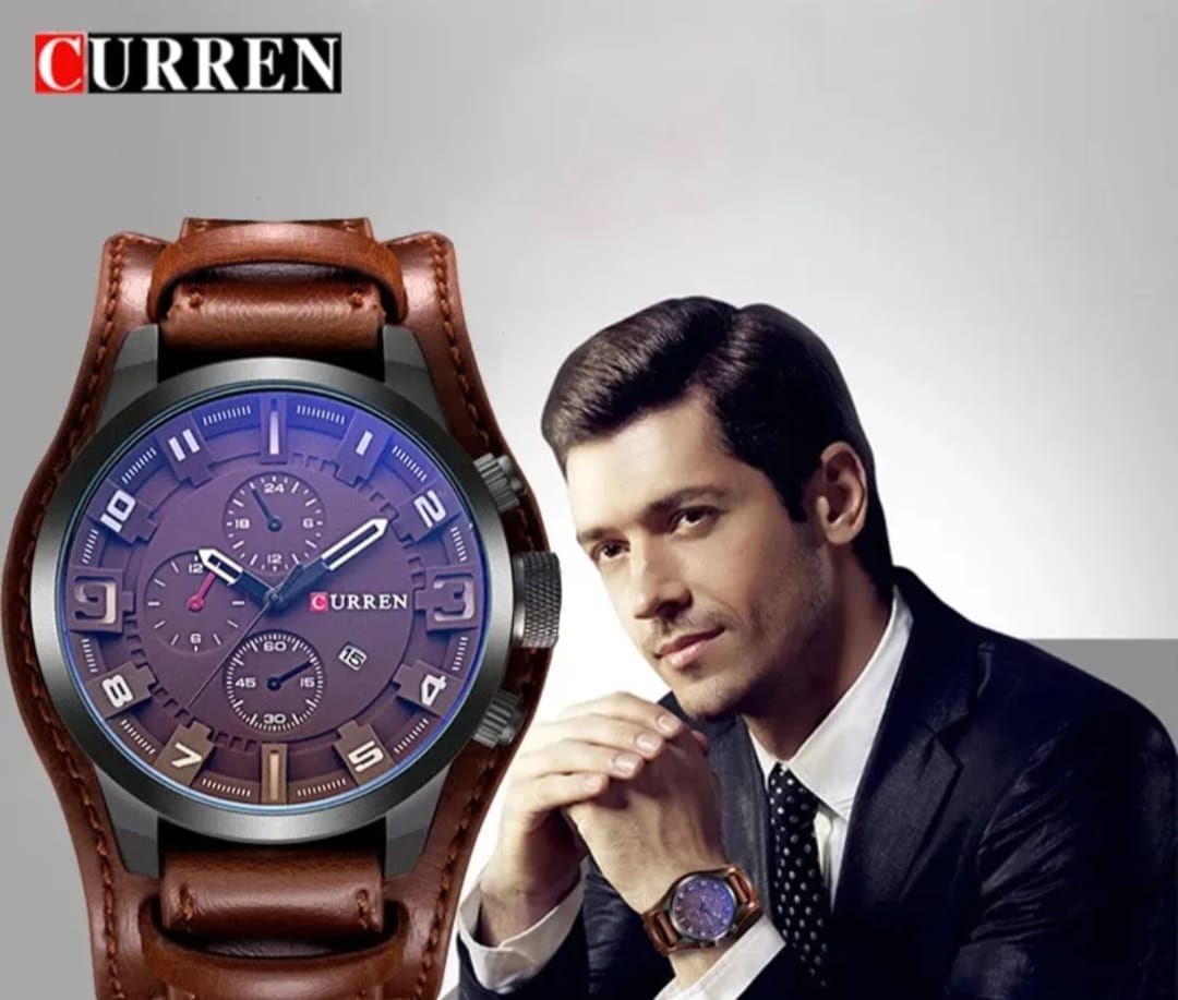 Buy Original Curren 8225 Military Quartz Watch in Bangladesh – Coffee ...