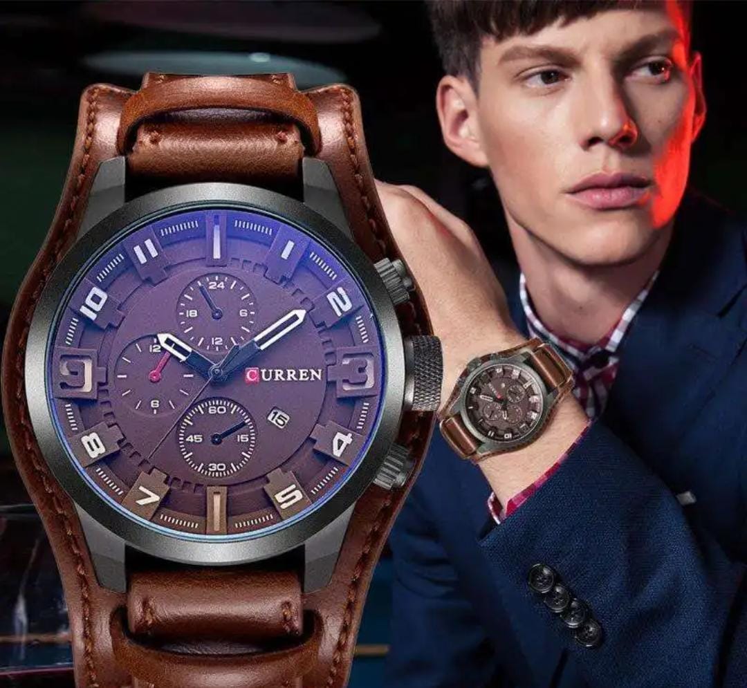 Buy Original Curren 8225 Military Quartz Watch in Bangladesh – Coffee ...